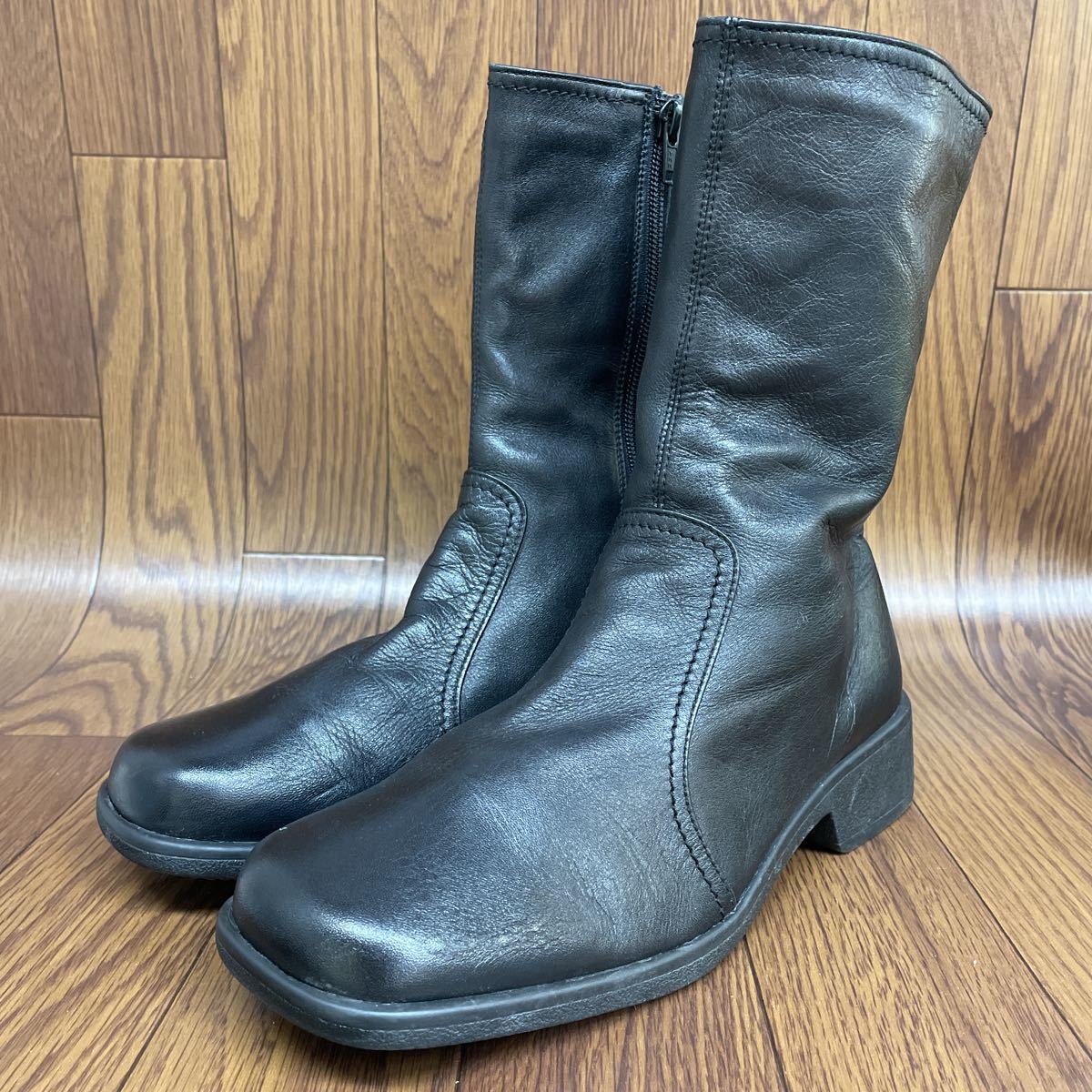 ecco エコー ショートブーツ サイドジップ 24.5cm EEE レディース(24.5cm)｜売買されたオークション情報、yahooの商品情報をアーカイブ公開 - オークファン ...