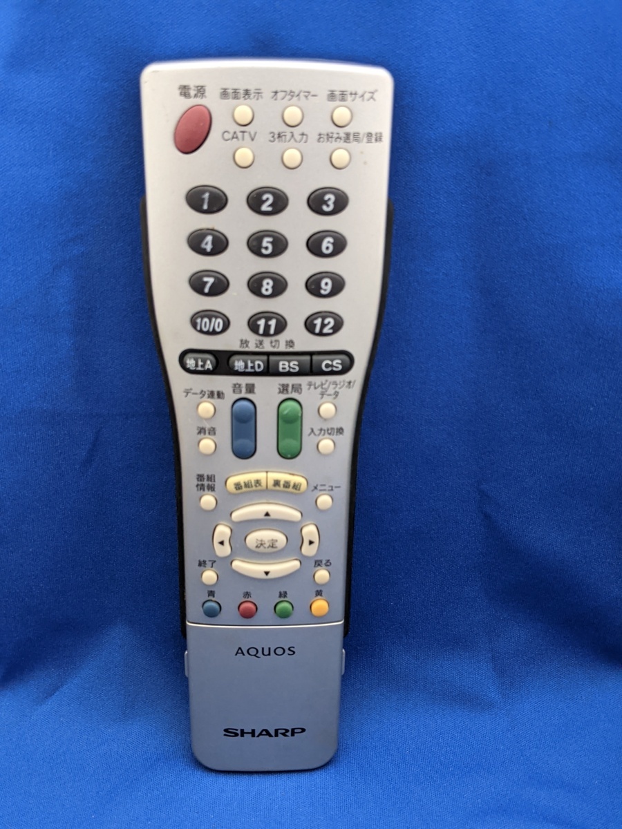 シャープ アクオス SHARP AQUOS 液晶テレビ用 リモコン GA465WJSA -0162(リモコン)｜売買されたオークション情報、yahooの商品情報をアーカイブ公開 ...