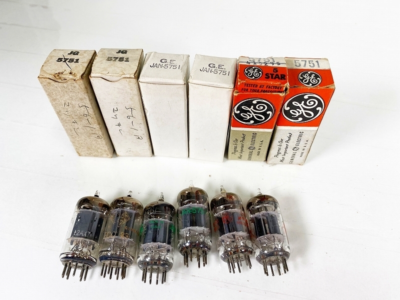 GE TELEFUNKEN 5751 計6本 25648(真空管)｜売買されたオークション情報、yahooの商品情報をアーカイブ公開 ...