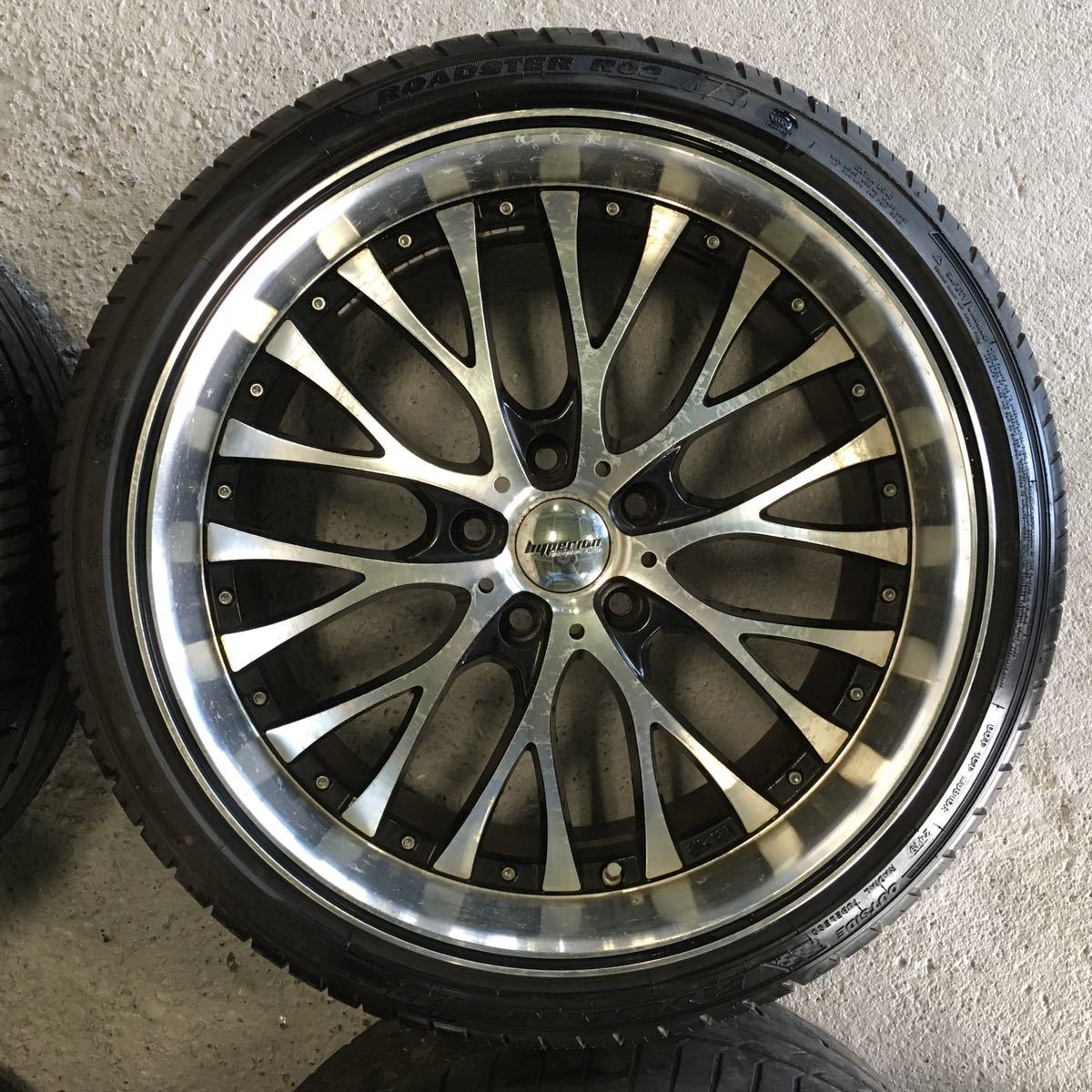 NA023 HYPERION ハイペリオン 19×8J +35 19×9J +40 PCD 114.3 タイヤ 235/35R19 245/35R19 4本 セット 送料全国一律6 000円 ...