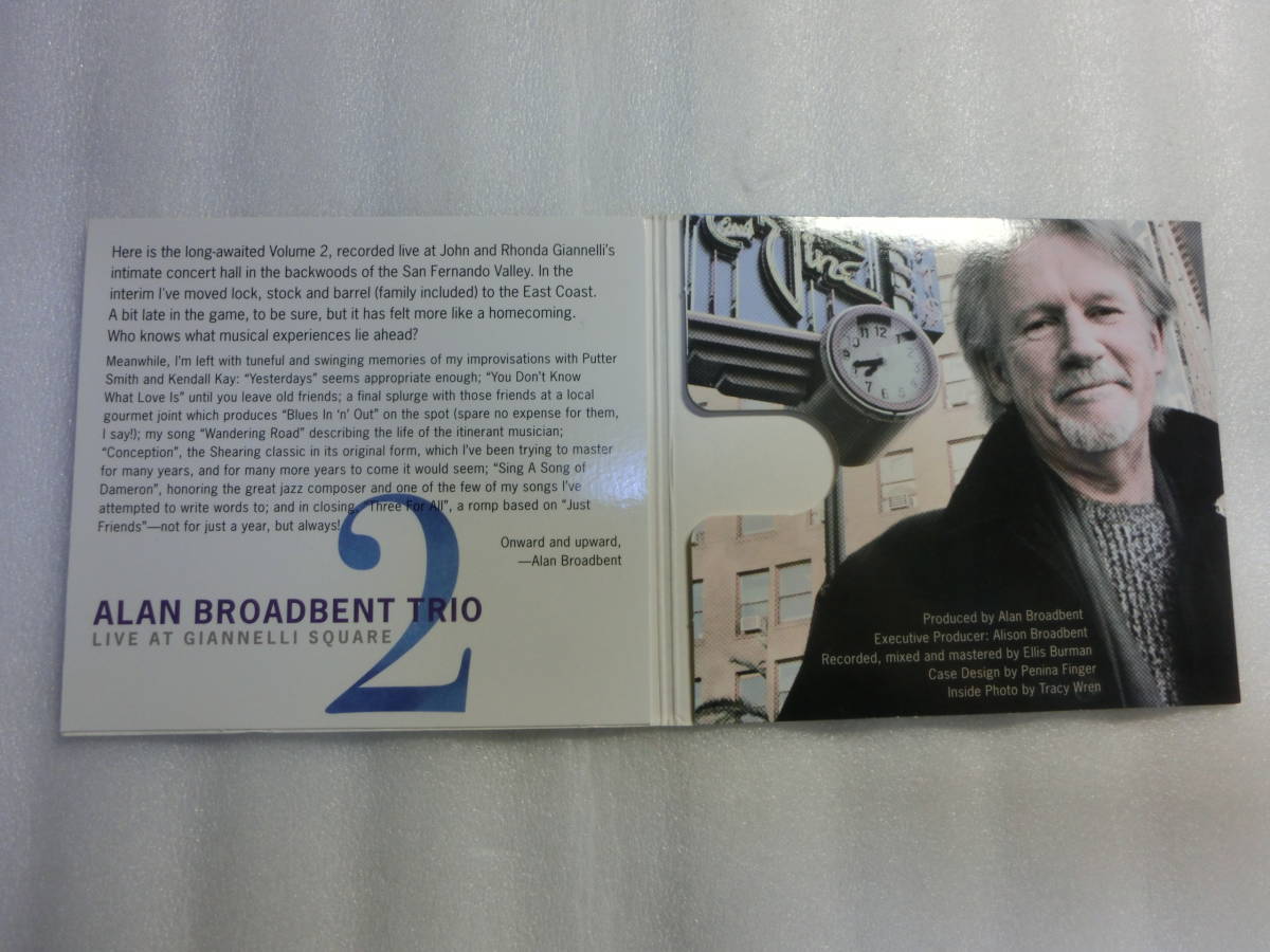 紙ジャケ Alan Broadbent / Live At Giannelli Square Vol.2 Chilly Bin Records ...