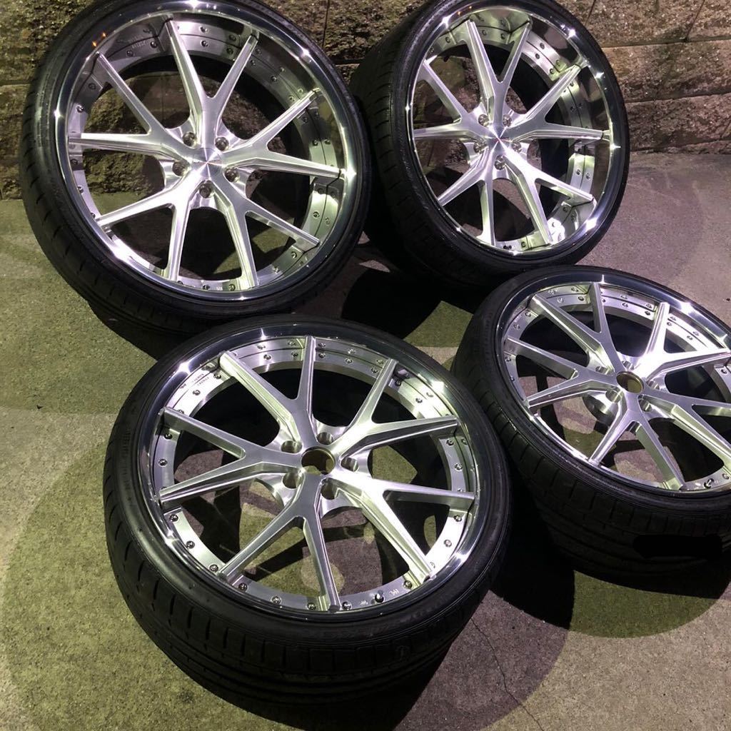 鍛造 HYPER FORGED HF-LC5 22inch マセラティ ギブリ クアトロポルテ レヴァンテ 9j 11j PCD114.3 HRE BC FORGED(22インチ)｜売買された ...