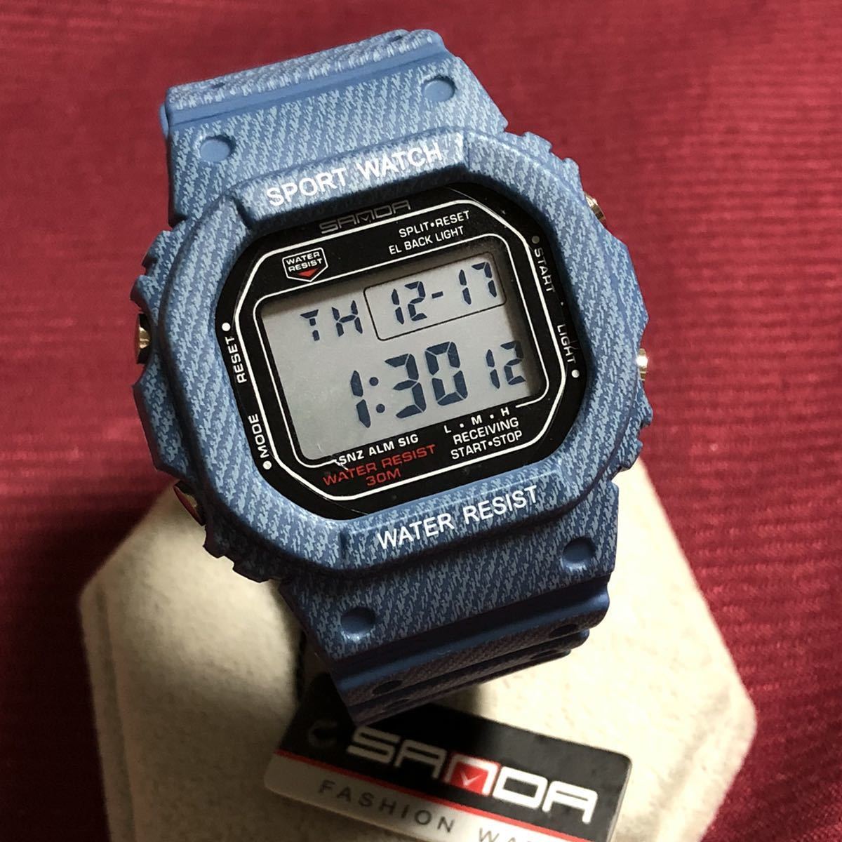 SANDA 339 デジタル腕時計 ダークブルー 幅50mmビックサイズGオマージュ(その他)｜売買されたオークション情報、yahooの商品情報をアーカイブ公開 - オークファン（aucfan ...