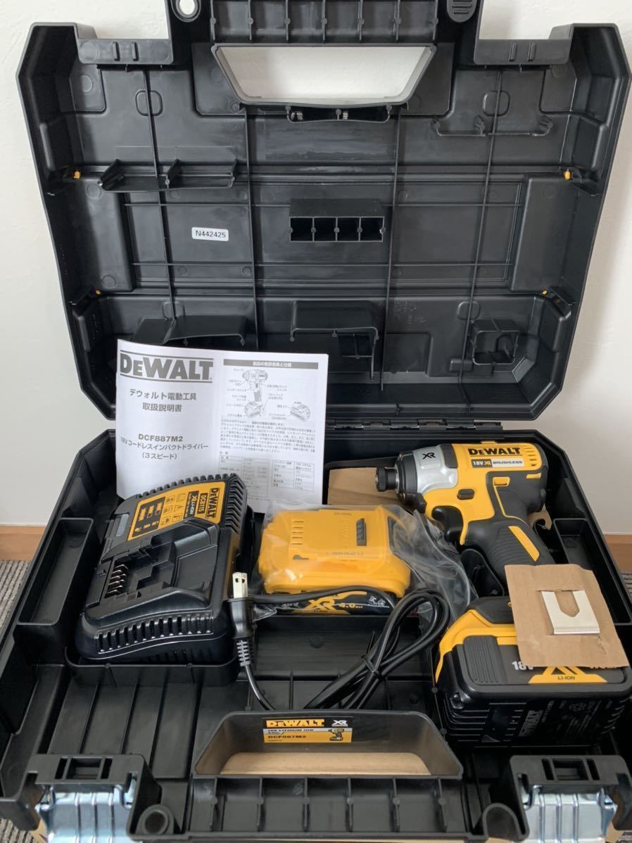 DEWALT 18V充電式インパクトドライバー DCF887M2-JP(本体)｜売買されたオークション情報、yahooの商品情報をアーカイブ ...