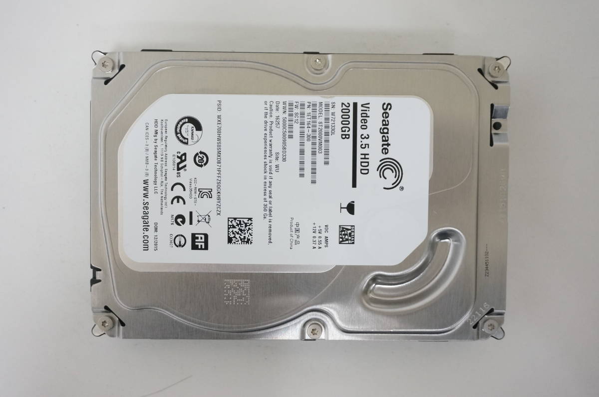 品#KH368/使用時間33134h 3.5インチ 内蔵HDD SATA ST2000VM003 2TB 正常 み(2TB～)｜売買された ...