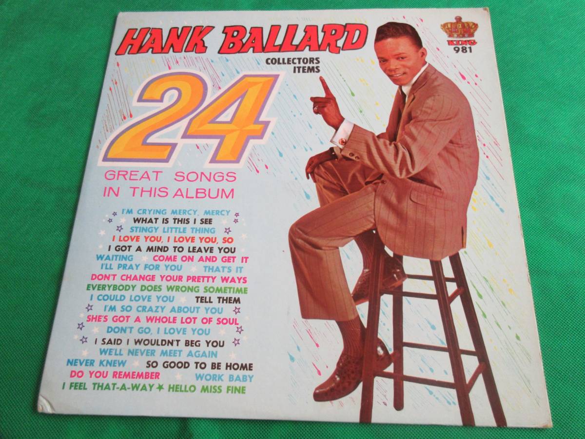 US King mono HANK BALLARD SINGS 24 GREAT SONGS By HANK BALARD(R&B、ソウル ...