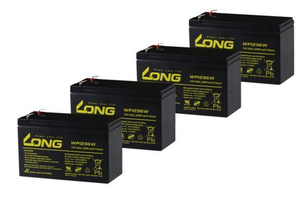 KUNG LONG BATTERIES WP1236W 完全密封型鉛蓄電池 4個セット 12V9Ah 高性能シールドバッテリー(UPS、無停電 ...