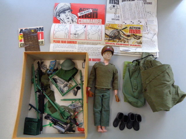 ヴィンテージ ACTION MAN TALKING COMMANDER アクションマン トーキング コマンダー フィギュア 武器 小物 軍物 ...
