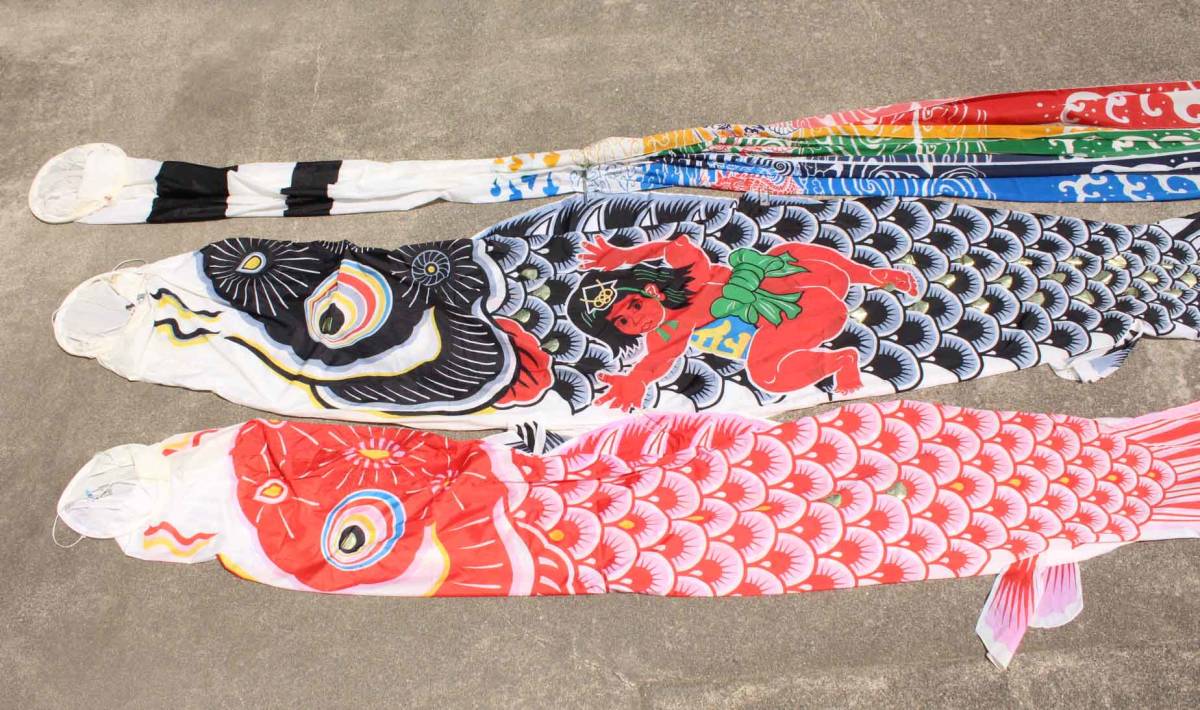 e157 こいのぼり 東レ パレル 東旭 吹流し 6m 親鯉 黒 6m 母鯉 赤 5m 鯉のぼり 金太郎付き 龍(こいのぼり)｜売買されたオークション情報、yahooの商品情報をアーカイブ公開 ...