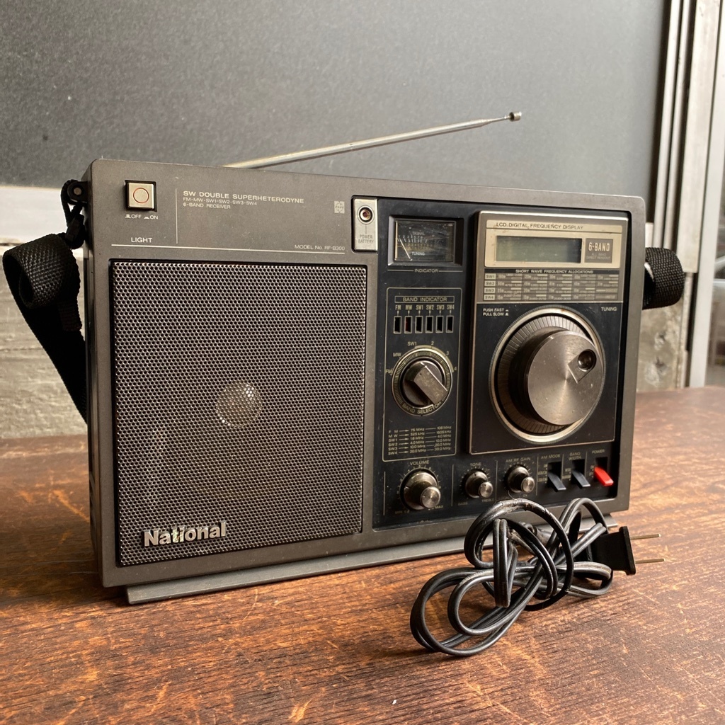 National ナショナル RF-B300 6バンド BCLラジオ 通電確認済み 昭和レトロ アンティーク digjunkmarket ...