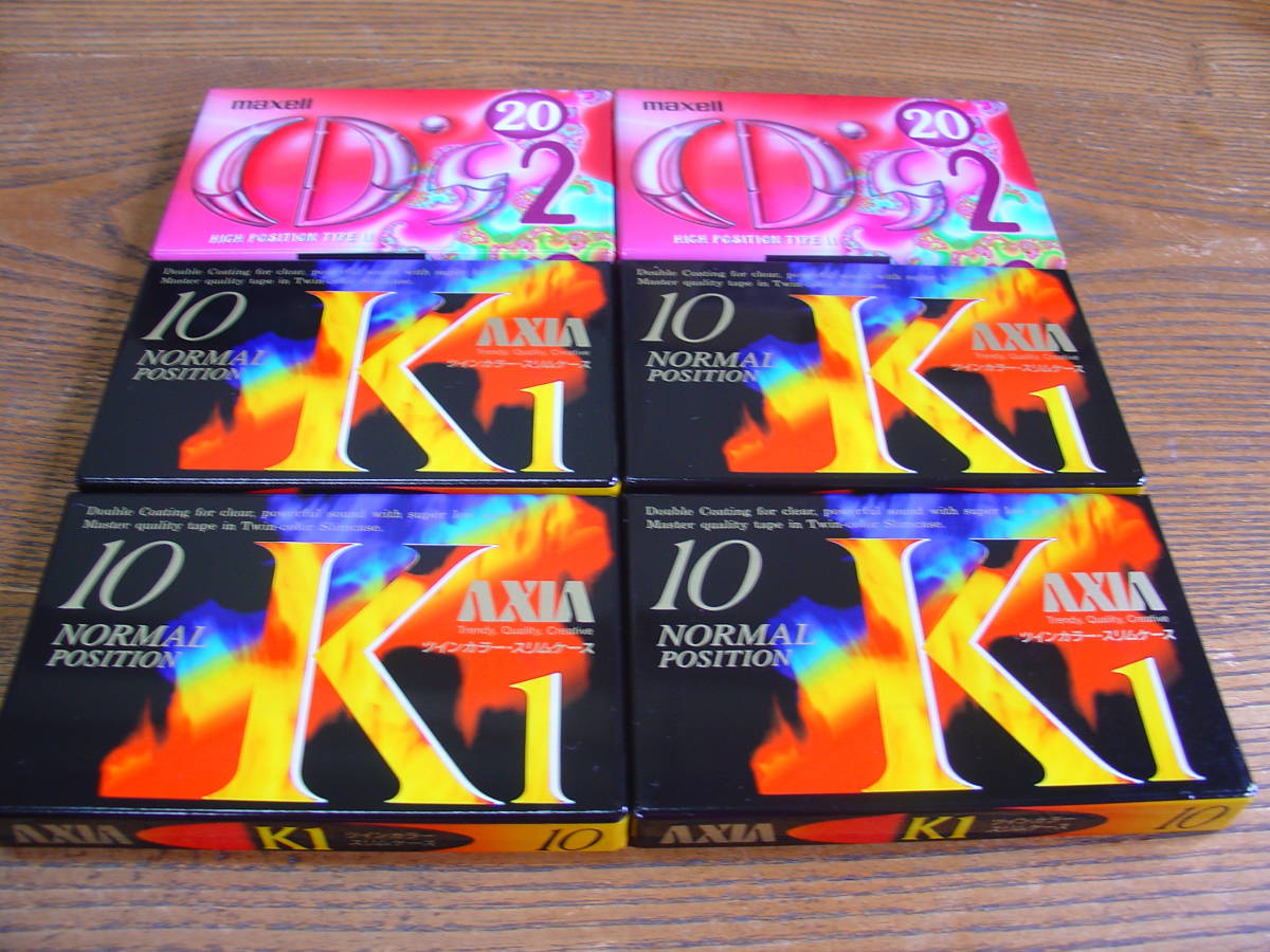 AXIA K1 NORMAL POSITION カセットテープC10 合計4本 MAXELL ハイポジションC102本 送料全国一律210円(記録媒体)｜売買されたオークション情報、yahoo ...
