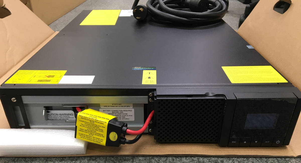 HP Enterprise UPS R/T3000 G5 Q1L85A サーバーラック用 UPS ネットワークマネージメントモジュール ...