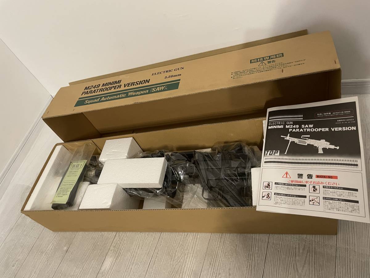 TOP トップ MINIMI M249 SAW PARATROOPER VERSION エアガン 5.56mm 競技専用銃(エアガン)｜売買さ ...