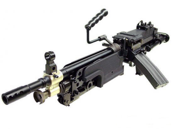 TOP トップ MINIMI M249 SAW PARATROOPER VERSION エアガン 5.56mm 競技専用銃(エアガン)｜売買さ ...