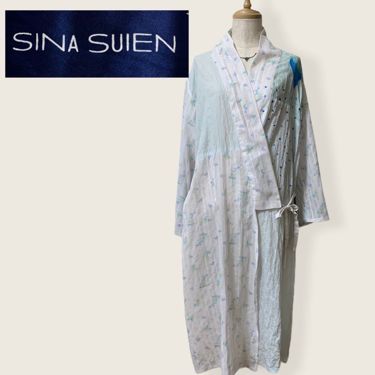 1点限り SINA SUIEN シナスイエン 有本ゆみこ 繊細な刺繍 銀河系 総柄 花柄 ペイズリー柄 カシュクール ワンピース 作務衣風 Fサイズ(Mサイズ)｜売買されたオークション情報 ...