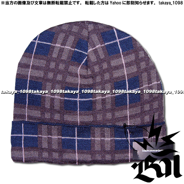 Balance Wear Design バランス ニットキャップ チェック 紺 ネイビー 現：bal バル(その他)｜売買されたオークション ...