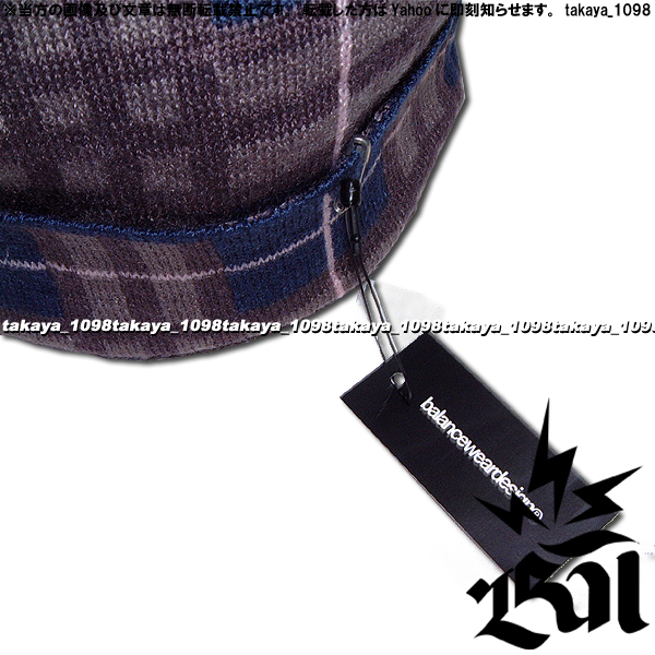 Balance Wear Design バランス ニットキャップ チェック 紺 ネイビー 現：bal バル(その他)｜売買されたオークション ...