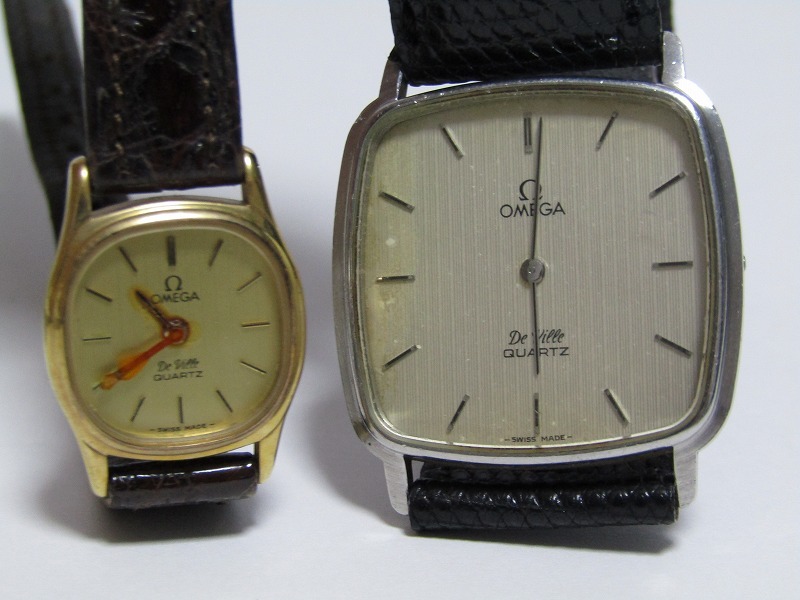 HH12-1367 KMO OMEGA オメガ DeVille デビル クオーツ 2点 まとめてセット 腕時計 電池切れ ジャンク扱い メンズ ...