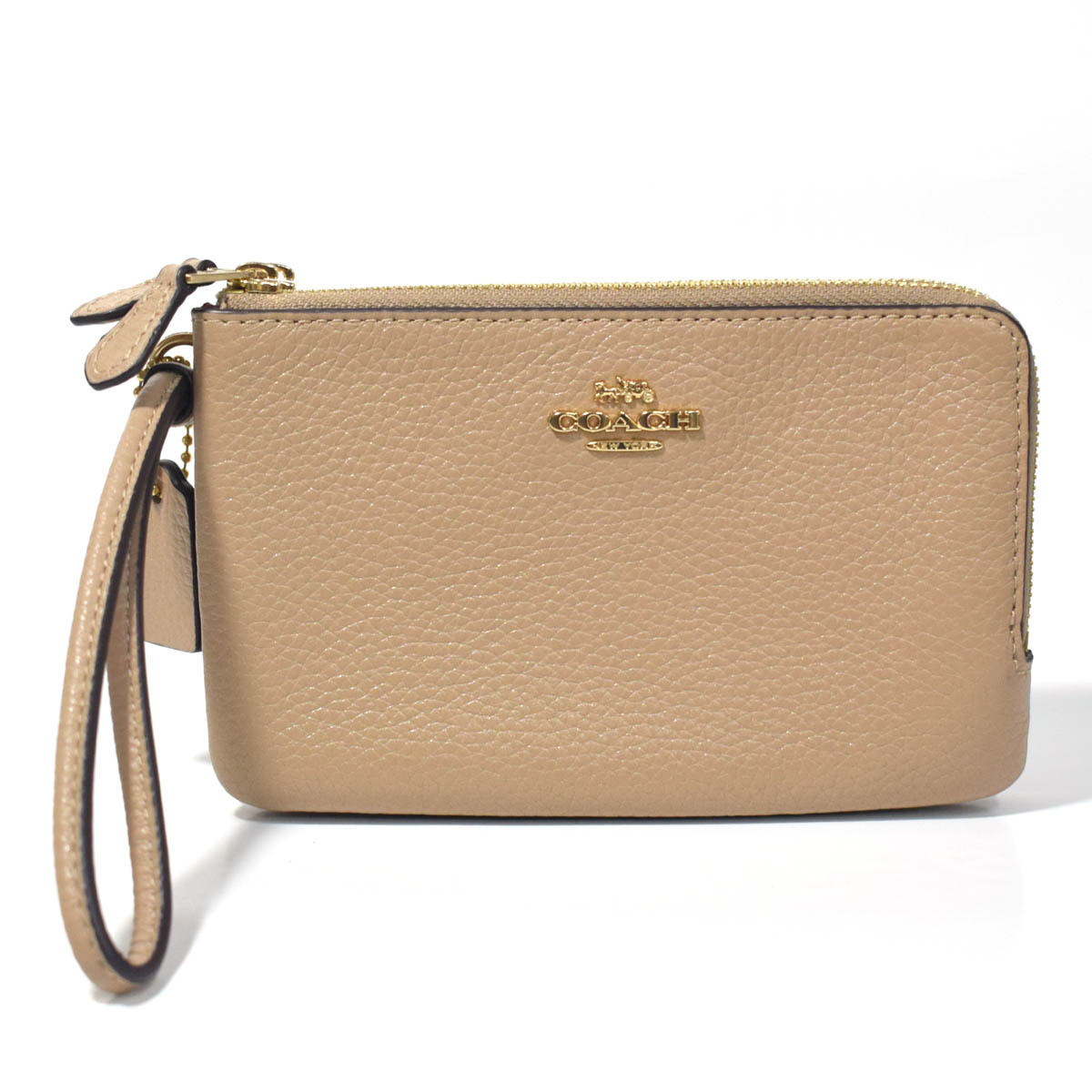 COACH コーチ ダブル コーナー ジップ リストレット 6649 ポーチ 小物入れ ベージュ系 H203464(ポーチ)｜売買された ...