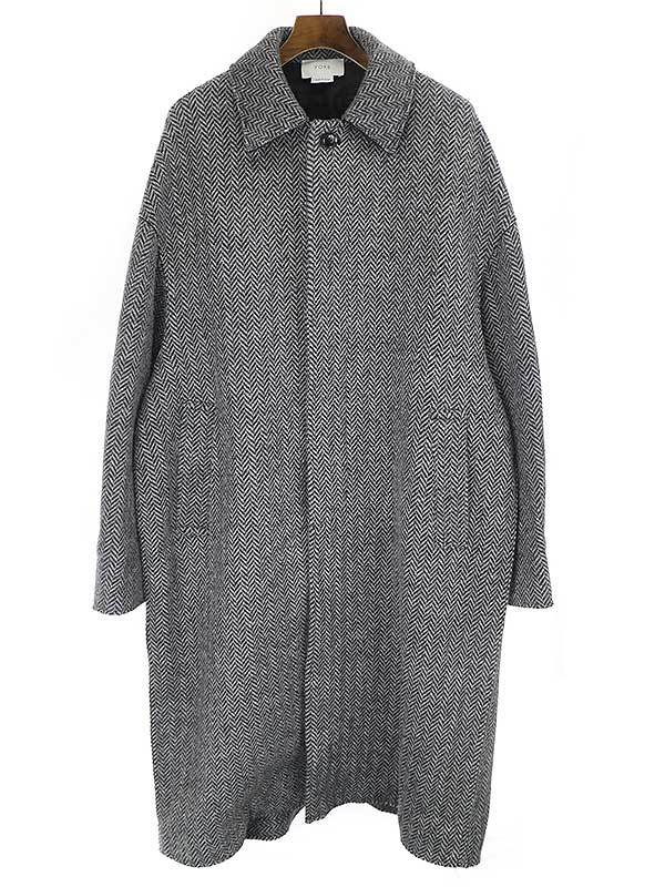 YOKE ヨーク 19AW DOUBLE JQUARD KNIT BAL COLLAR COAT ロングコート グレー M メンズ(Mサイズ)｜売買されたオークション情報、yahooの商品情報 ...