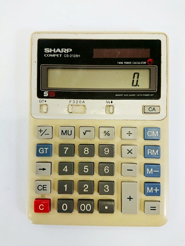 Y541Yちょる 電卓 SHARP COMPET CS-2128H 簡易(シャープ)｜売買されたオークション情報、yahooの商品情報をアーカイブ公開 - オークファン（aucfan.com）