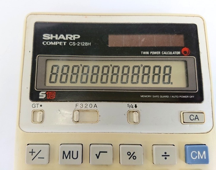 Y541Yちょる 電卓 SHARP COMPET CS-2128H 簡易(シャープ)｜売買されたオークション情報、yahooの商品情報をアーカイブ公開 - オークファン（aucfan.com）