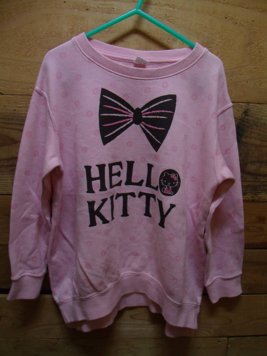 全国一律送料￥198 ハローキティ HELLO KITTY サンリオ UT ユニクロ製 子供キッズ女の子トレーナースウェットシャツ 120(120（115～124cm）)｜売買された ...