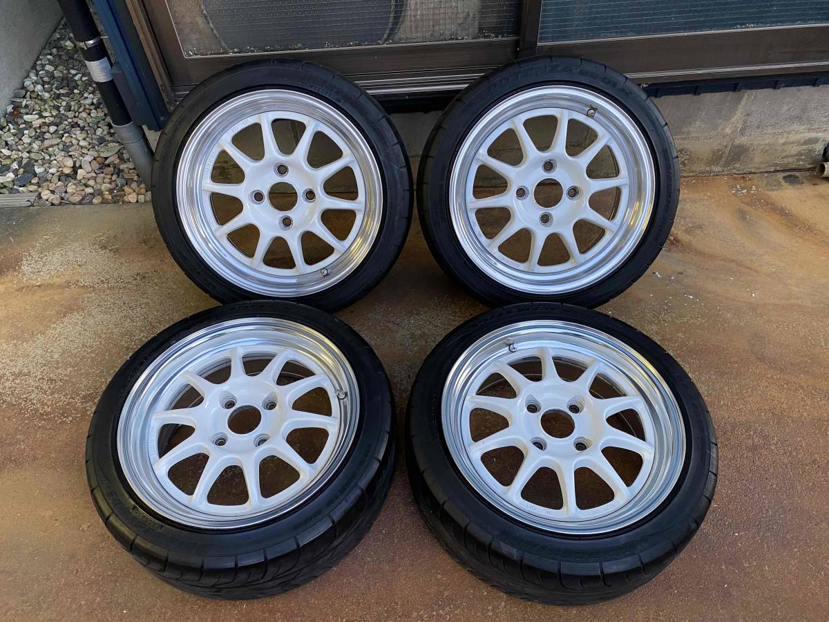レア 競技用 当時物 ENKEI SPORT RCS エンケイ 16x7J+40 PCD114.3 タイヤ付き JDM USDM インテグラ ...