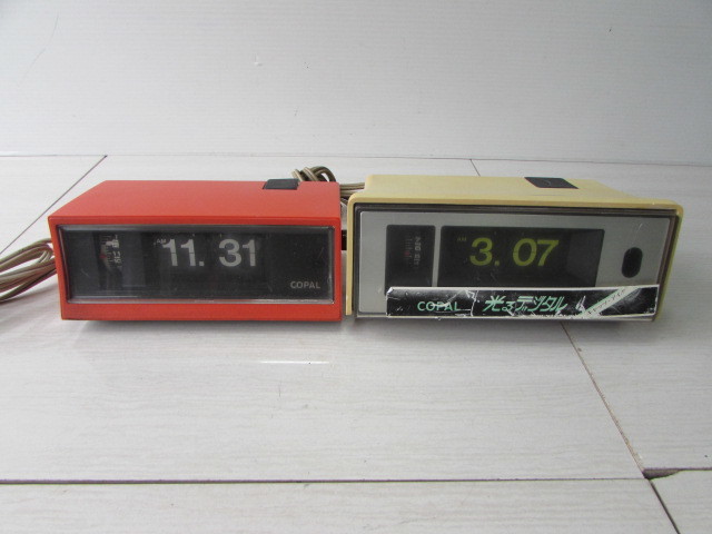 パタパタ時計 COPAL/LP-248/RP-200 白 オレンジ 現状品 昭和 レトロ 置時計 M0130SC(一般)｜売買されたオークション情報、yahooの商品情報をアーカイブ公開 ...