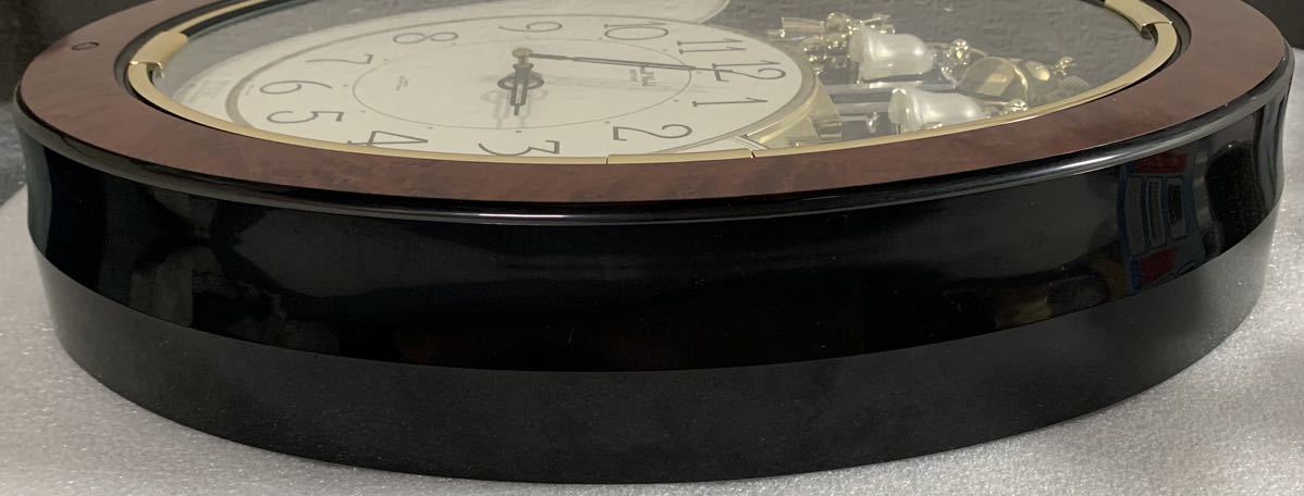 家電 生活 リズム時計 スモールワールド メネット からくり時計 4MH690 廃盤 Rhythm small world menet 壁掛け ...