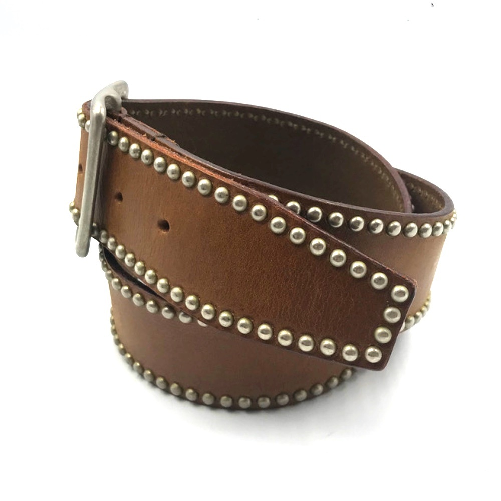 国内正規品 Whitehouse Cox ホワイトハウスコックス ベルト B1560 Studed Belt UKブライドルレザー スタッズ ...