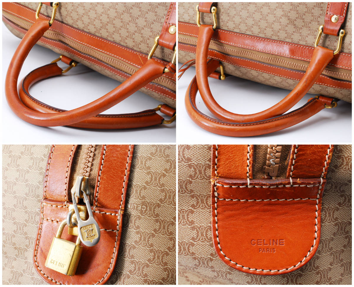 1円スタート ヴィンテージ CELINE セリーヌ マカダム コーティングキャンバス レザー ハンドバッグ ボストンバッグ 旅行バッグ 21-3374(ボストンバッグ)｜売買されたオークション ...