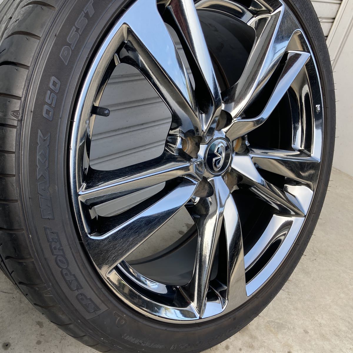 V37スカイライン 日産 純正オプション ホイール 19インチ アルミホイール 400R インフィニティ INFINITY(ラジアルタイヤ ...