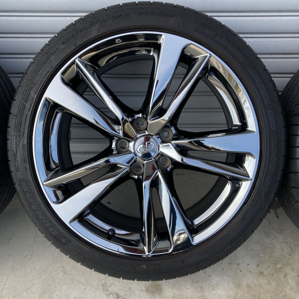 V37スカイライン 日産 純正オプション ホイール 19インチ アルミホイール 400R インフィニティ INFINITY(ラジアルタイヤ ...