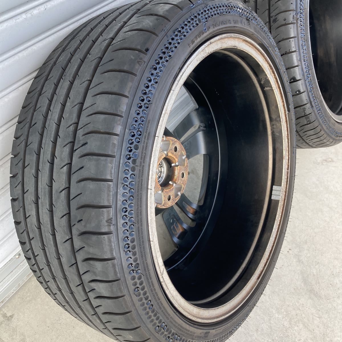 V37スカイライン 日産 純正オプション ホイール 19インチ アルミホイール 400R インフィニティ INFINITY(ラジアルタイヤ ...