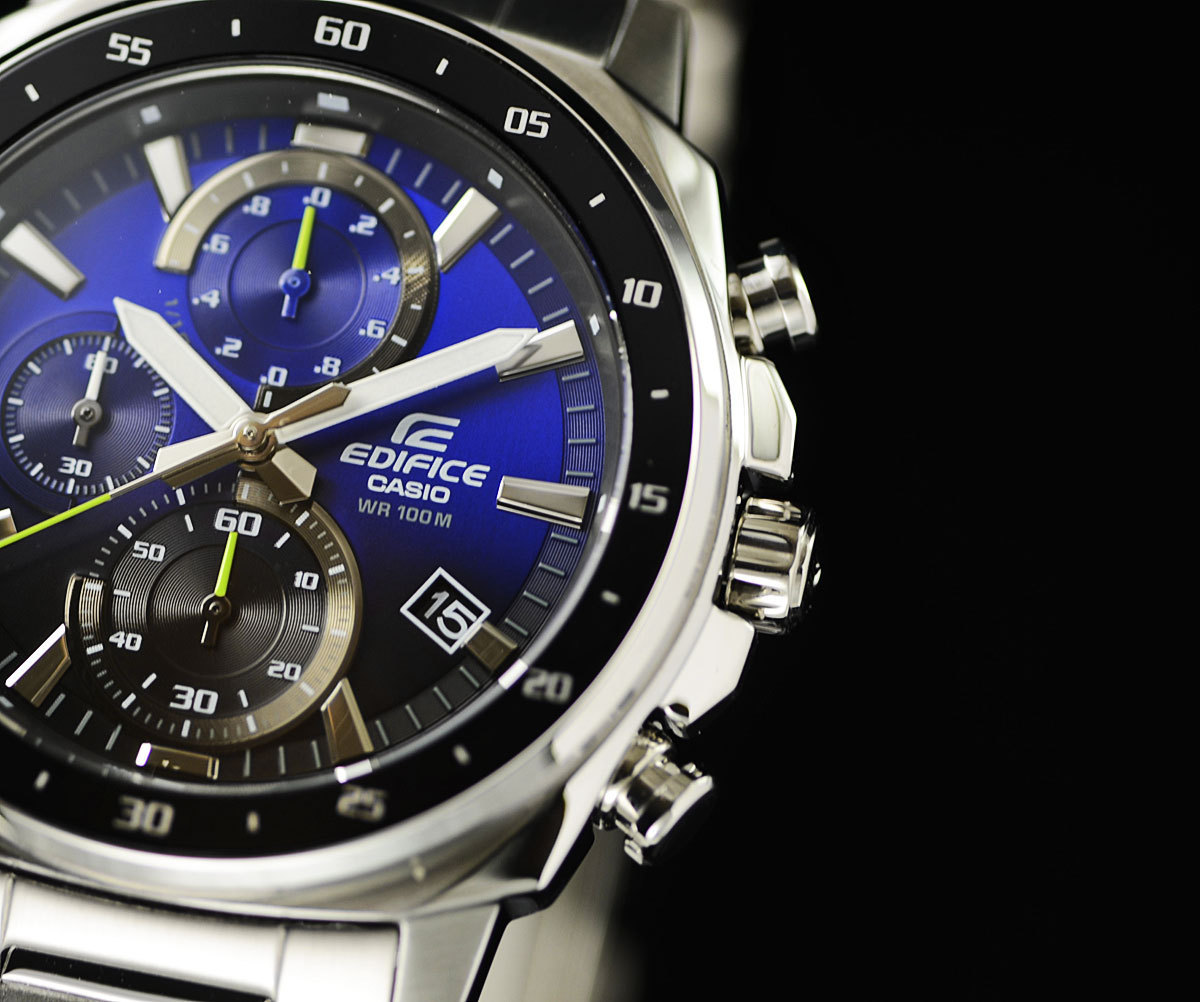 1円開始 カシオ逆輸入EDIFICEエディフィス欧米モデル ブルーグラデーション 100m防水 クロノグラフ 腕時計 CASIO メンズ(EDIFICE)｜売買されたオークション情報 ...