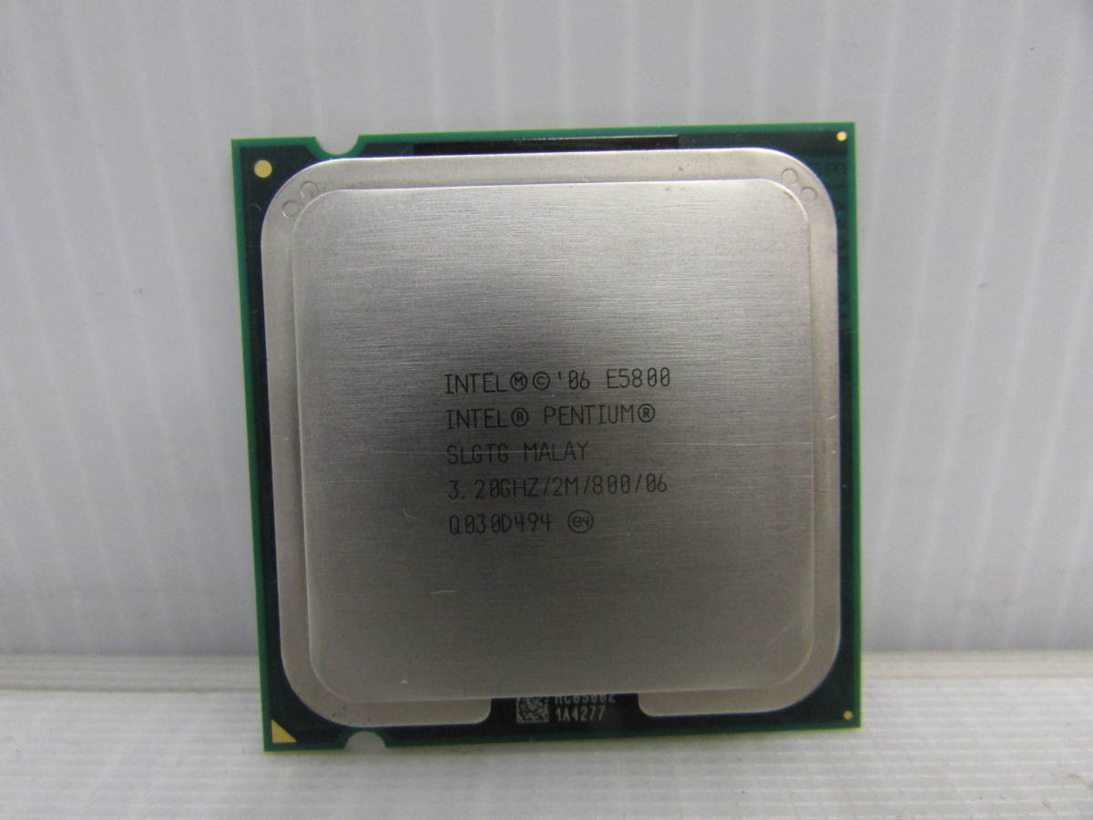 YCP0229 Intel Pentium E5800 3.20GHz/2M/800/06 CPU 取り外し品(Pentium Dual ...