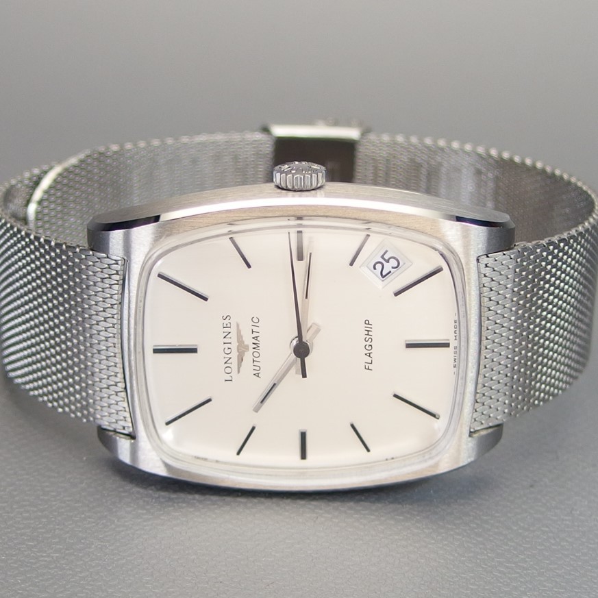 超 機械式 デッドストック級 LONGINES ロンジン FLAGSHIP フラッグシップ Ref.8473 自動巻 SS メンズ 腕時計 ...