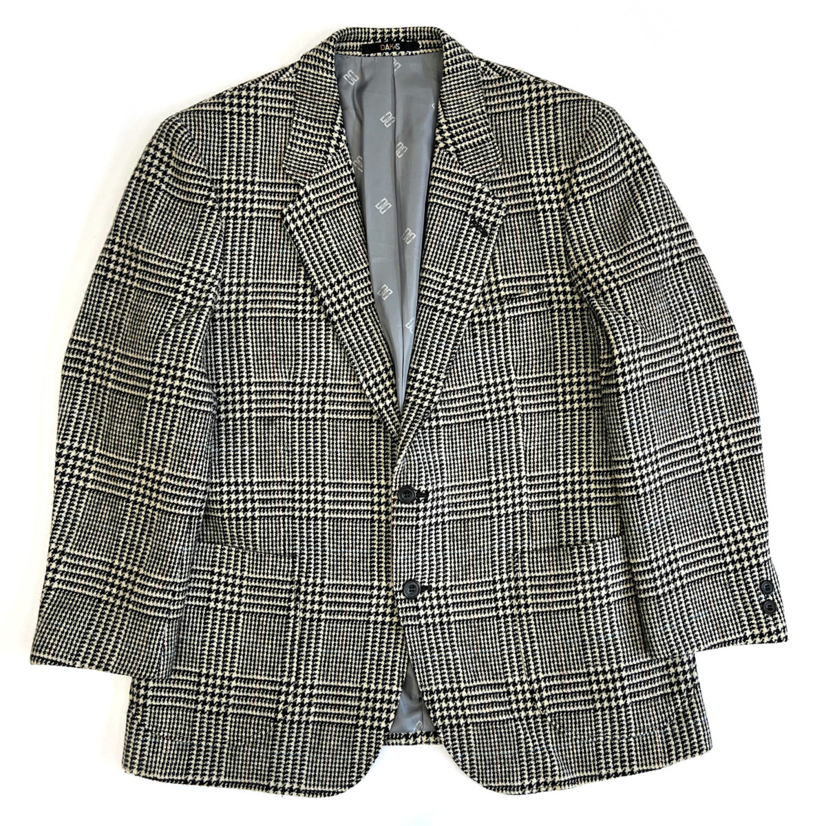 GOOD柄 DAKS ダックス チェック柄 ツイード ウール テーラードジャケット ブレザー 98-94-170 98BE5 /グレンチェック/メンズ(テーラードジャケット、ブレザー)｜売買さ ...