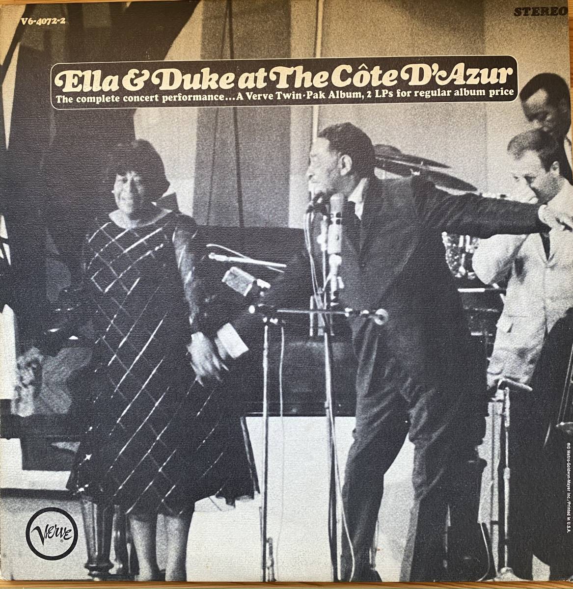 US盤 エラ フィッツジェラルド Ella Fitzgerald And Duke Ellington / Ella & Duke At The Cote D'Azur/2LP/V6-4072 ...