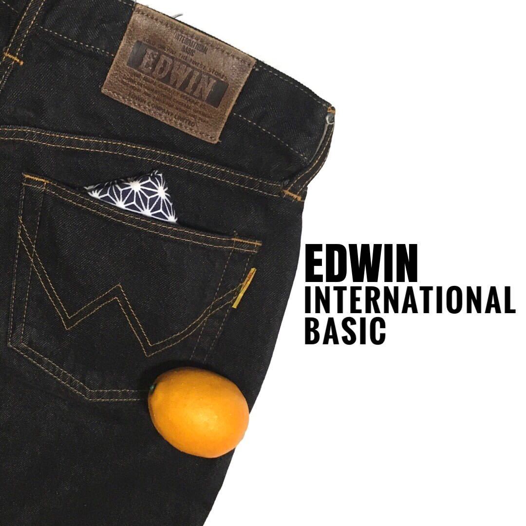 W81-32inch=82.28cm EDWIN INTERNATIONA BASIC 1512-72 Monotone Denim 80s-90s 日本製造品(W32)｜売買された ...