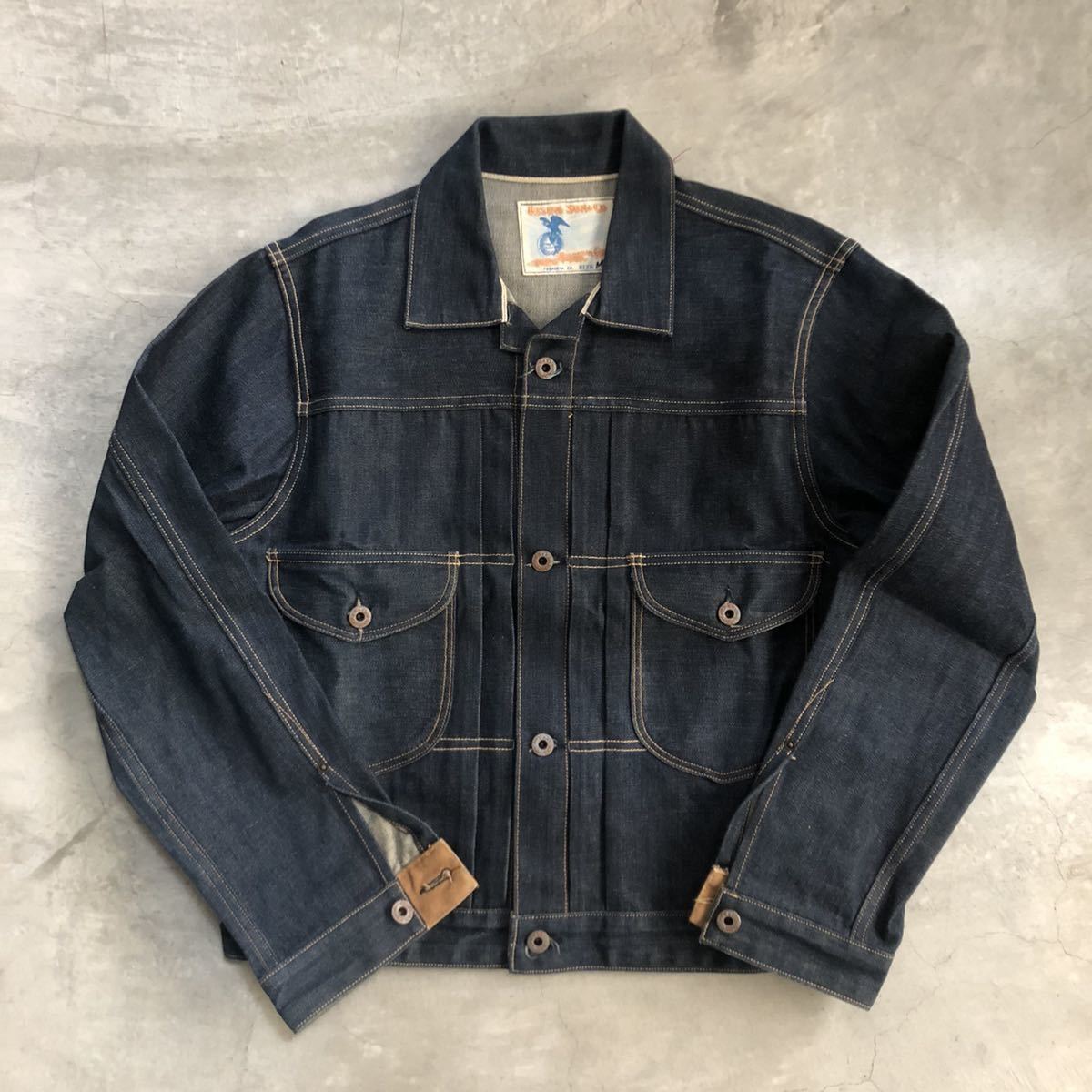 Rising sun co denim jacket ライジングサン デニムジャケット ビンテージ(Mサイズ)｜売買されたオークション情報 ...