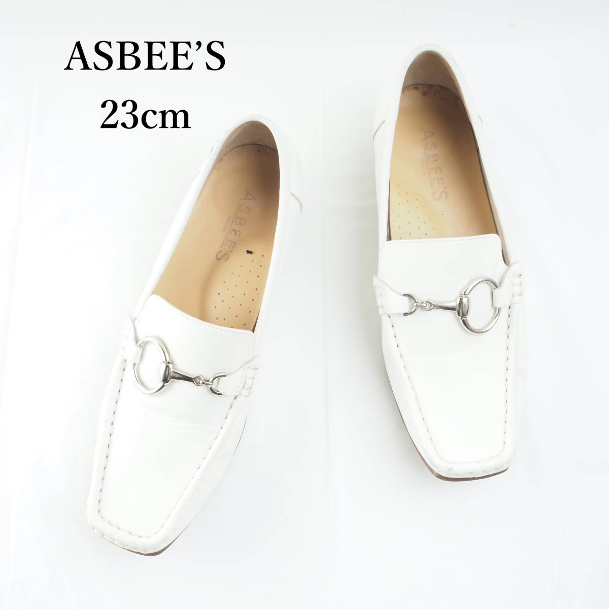 EK6708 ASBEE'S レディースモカシン 23cm 白(23.0cm)｜売買されたオークション情報、yahooの商品情報をアーカイブ公開 - オークファン（aucfan.com）