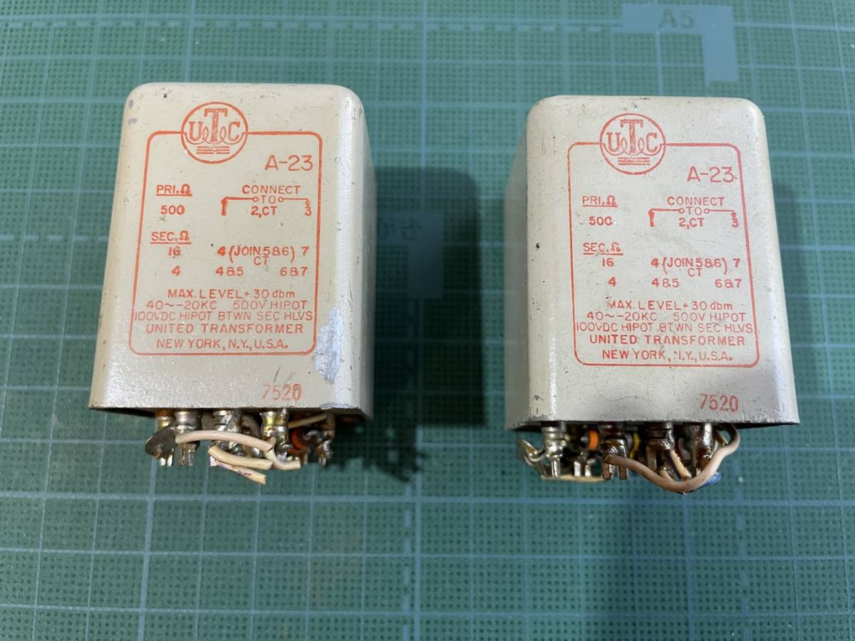 品 UTC A-23トランス 2個セット(パーツ、部品)｜売買されたオークション情報、yahooの商品情報をアーカイブ公開 - オークファン ...