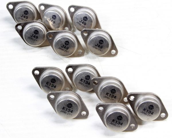 トランジスタ/日立FET 2SK134 2SJ49 日立 HITACHI J49/K134 同ロット 各6個 計12個 金田式(トランジスタ ...