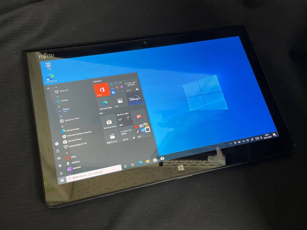 良品 FUJITSU ARROWS Tab Q704/H Core i3 4010U 1.7GHz/RAM:4GB/SSD:128GB/12. ...