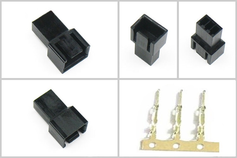 送料120円 molexモレックス2540 ファン用コネクタ3pin 圧着端子セット 黒black(ケーブル、コネクタ)｜売買された ...