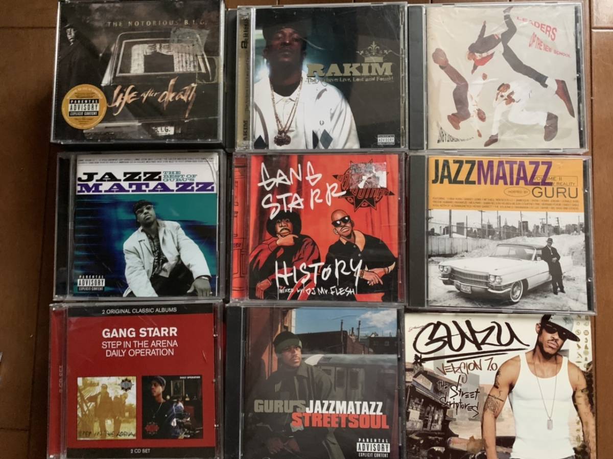 ヒップホップCDまとめ売り Gangstar Guru DJ Premo W utang KRS1 NAS Big Daddy Kool G ...