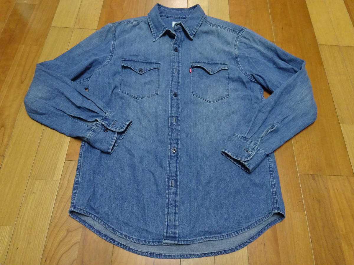 え-214 Levi`s 長袖デニムシャツ サイズS(Sサイズ)｜売買されたオークション情報、yahooの商品情報をアーカイブ公開 ...