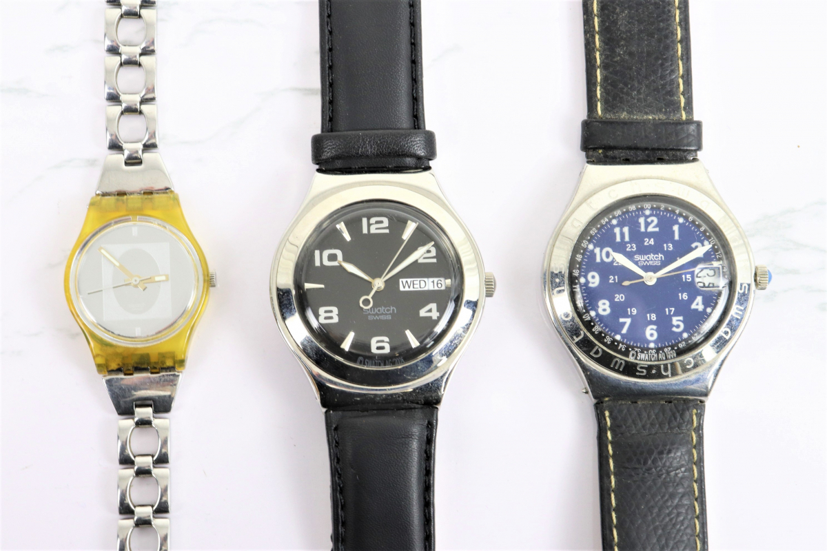 swatch SR626SW / S546 / 6131 / 腕時計 7点まとめ IRONY シルバー ブラック ピンク ゴールドカラー ...